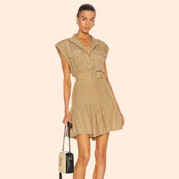 Zimmermann | Dresses | Zimmermann Utility Mini Khaki | Poshmark